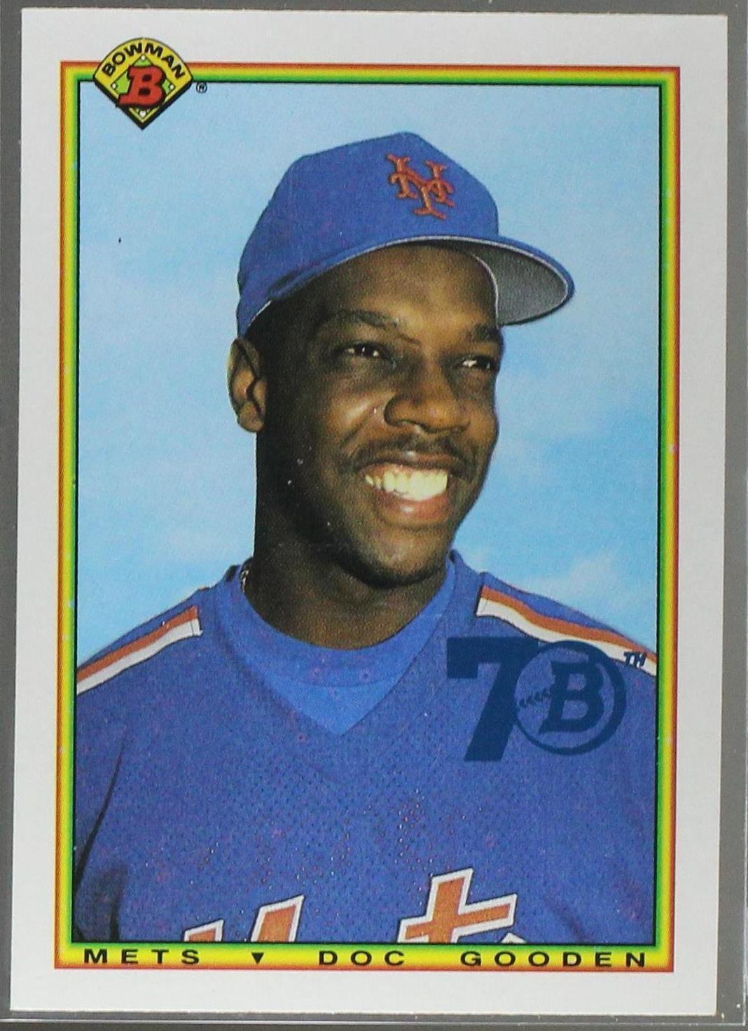 2017 Bowman - 70th Anniversary Buybacks Dwight Gooden #1990-126 Blue ...