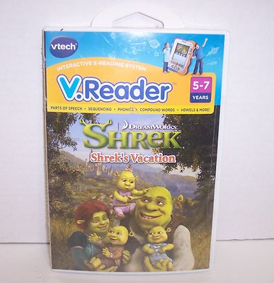 NEW! VTech V.Reader Cartridge : Shrek's Vacation : Ages 5-7 (80-280000 ...