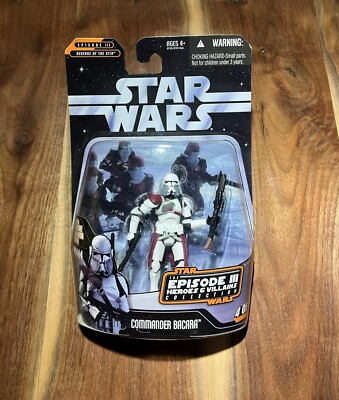 NEW HASBRO 2006 STAR WARS 4 OF 12 COMMANDER BACARA FIGURE EPISODE III ...