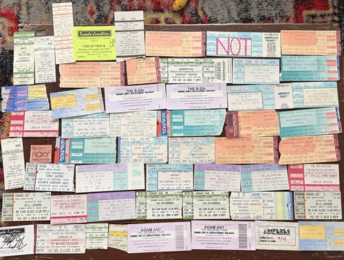 Lot 54 VTG Rock Concert Ticket Stubs AC/DC-Megadeth-Anthrax-Petty ...