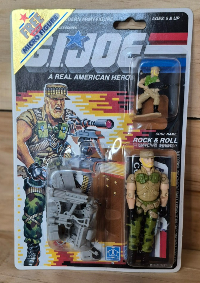 VINTAGE 1988 HASBRO GI JOE ROCK & ROLL MICRO FIGURE MOC | eBay