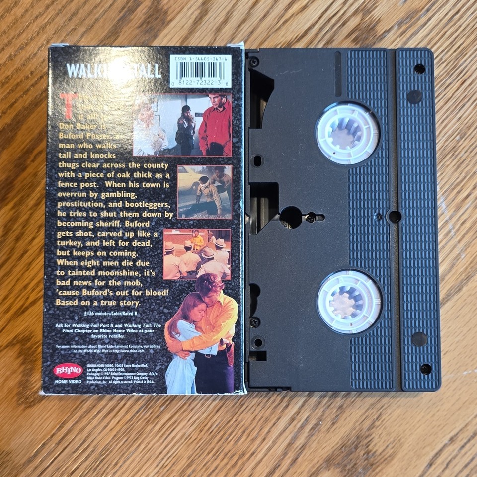 Rhino Home Video Walking Tall VHS NTSC R Joe Don Baker Action Drama ...