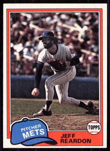 1981 Topps Jeff Reardon Rookie New York Mets #456 | eBay