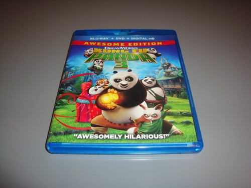 Kung Fu Panda 3 Blu Ray DVD Combo Pack Dreamworks Movie Family Kids ...