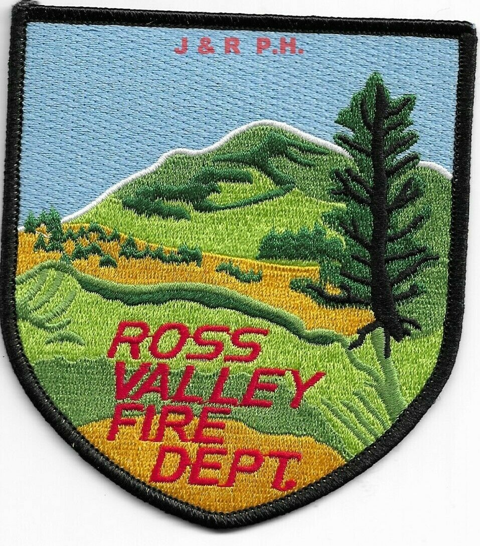 Ross Valley Fire Dept., California (4" x 4.25" size) fire patch | eBay