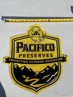 Pacifico Beer Tin Sign Preserves Protecting the outdoors Adventure Man ...