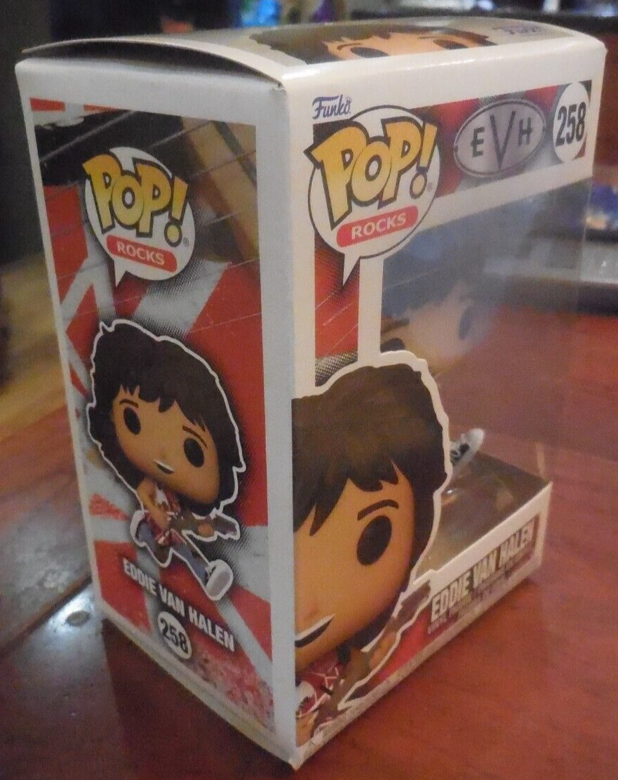 Funko Pop Rocks Action Figure Eddie Van Halen #258 New in Box ...