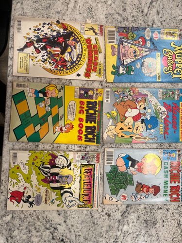 comic books 6 ea Harvey Classics. Beetlejuice Richie Rich muppet Babies ...