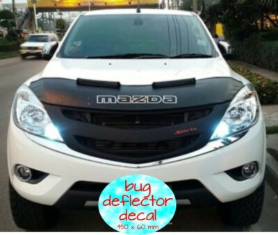 MAZDA bug deflector vinyl decal 450 x 60 mm choose your color | eBay