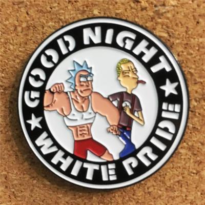GOOD NIGHT WHITE PRIDE PIN BY TOXIC TOAST RECORDS | eBay