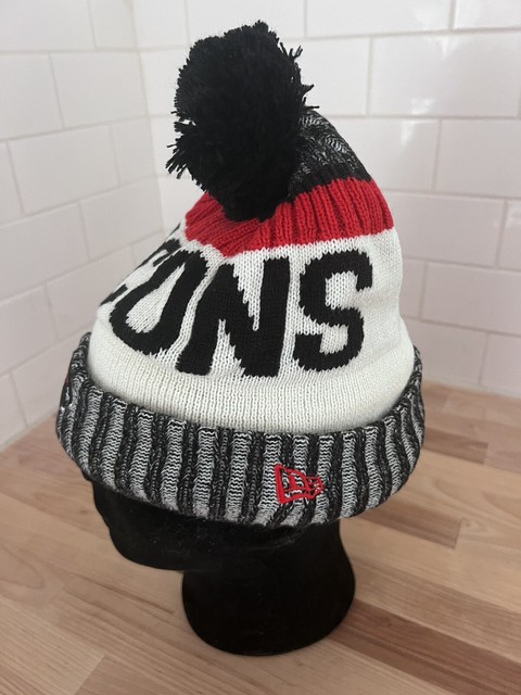 2018 Atlanta Falcons Era NFL Knit Hat on Field Sideline Beanie Stocking ...
