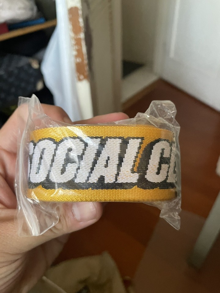 DS Anti Social Social Club Yellow ASSC Hold Me Black Belt Supreme Bape ...