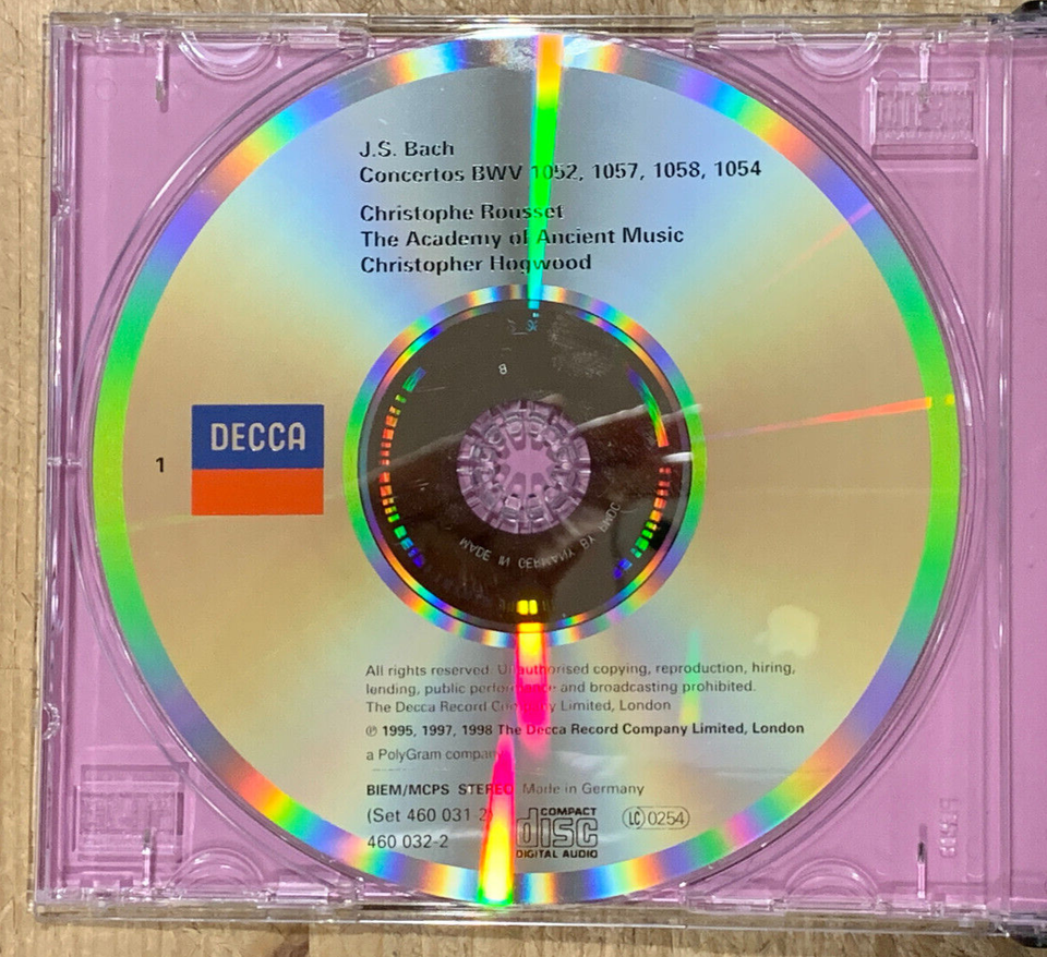 Bach Complete Harpsichord Concertos CHRISTOPHE ROUSSET Decca 2CD Box MINT | eBay