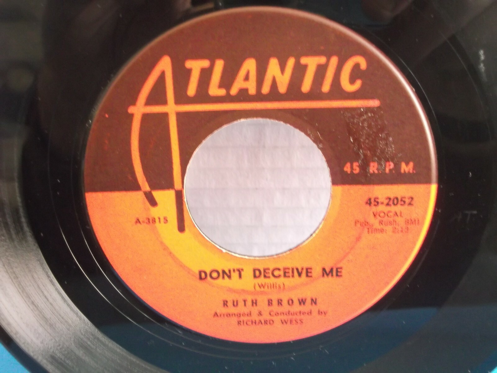 Ruth Brown,Atlantic 2052,"Don't Deceive Me",US,7" 45,1960 classic RnB ...