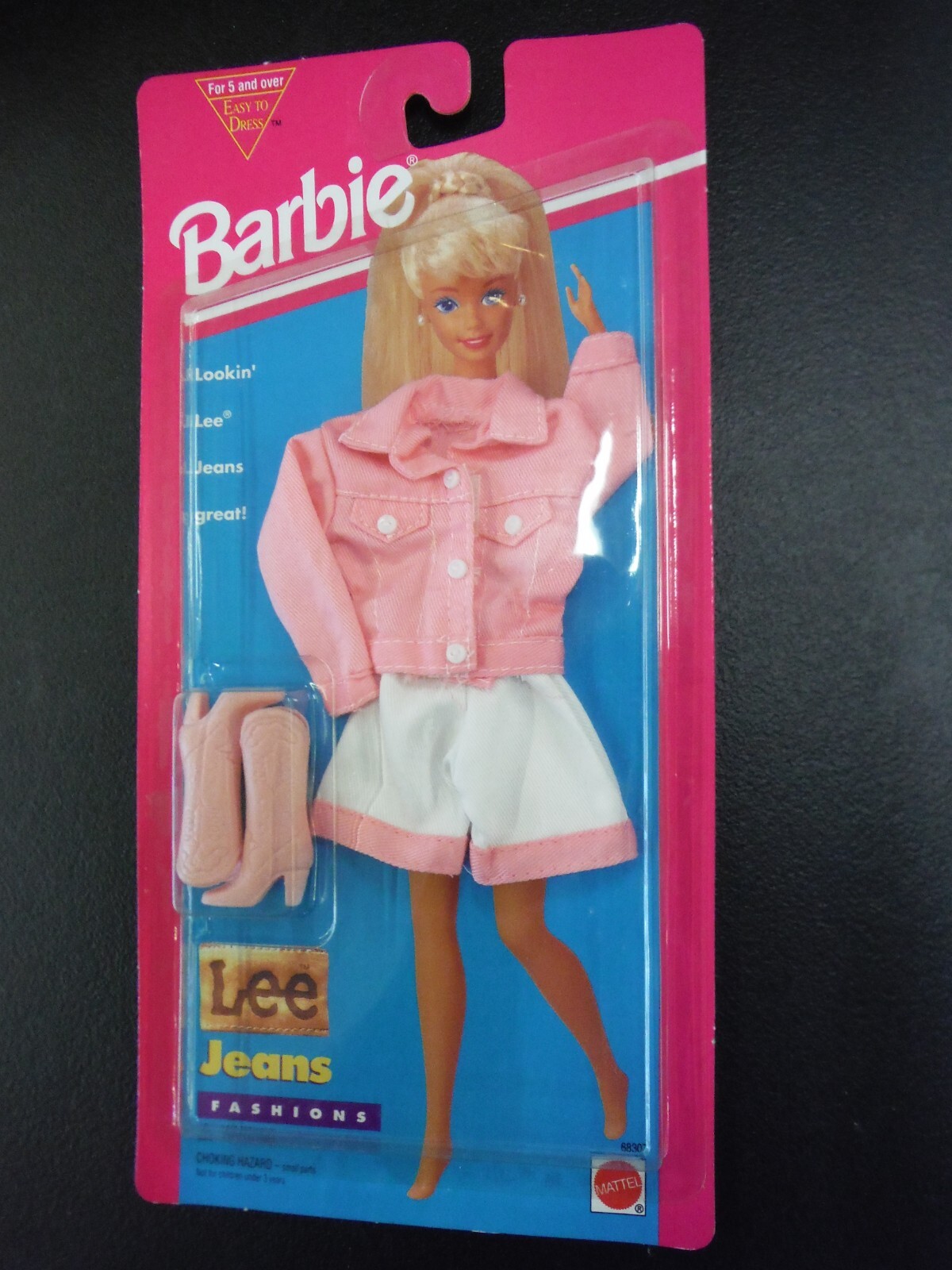 1995 BARBIE LEE JEANS PINK JACKET & WHITE SHORTS FASHION #68307 | eBay