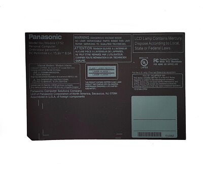 NEW Bottom Base Stickers for Panasonic Toughbook CF-52 | eBay