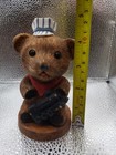 Brown Teddy Bear Sitting With Train Figurine 5" 1988 GAO | eBay