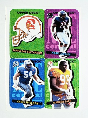 1995 Collector's Choice Update Stick-Ums #50 Carrier/Spielman/Warren ...