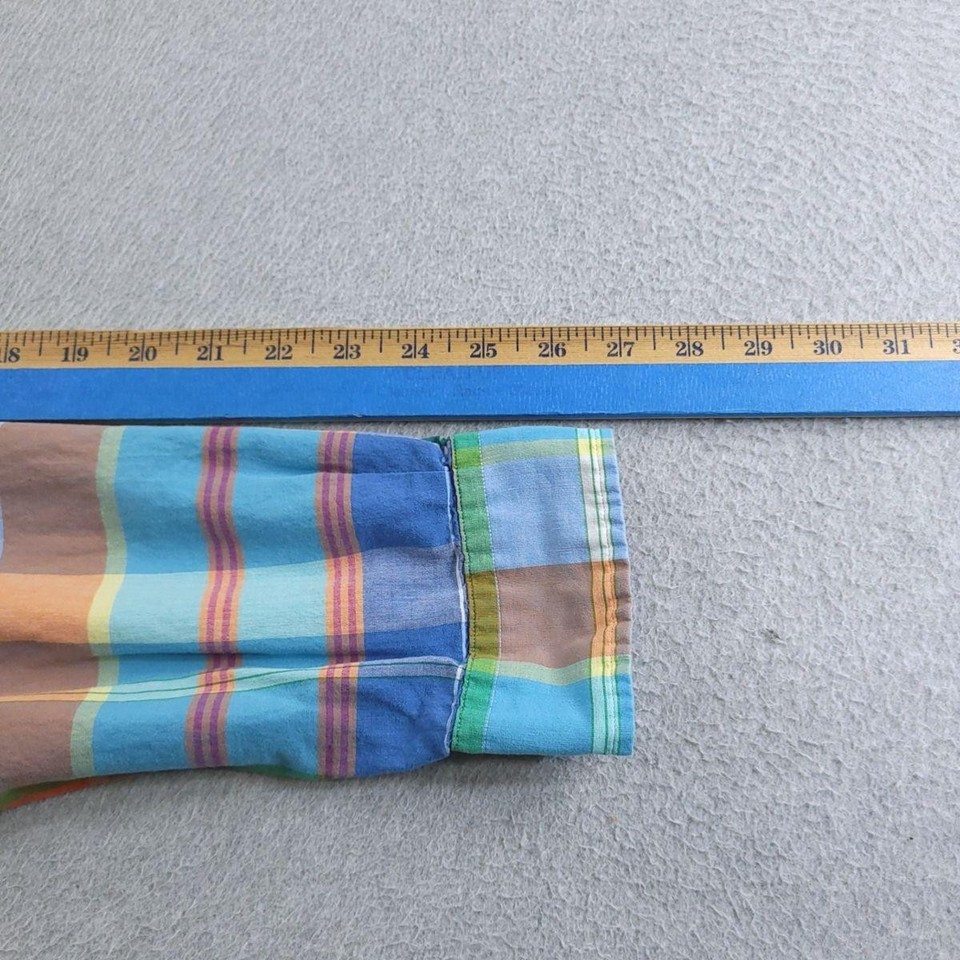 Ralph Lauren Shirt Mens XL Indian Madras Plaid Button Down Long Sleeve ...