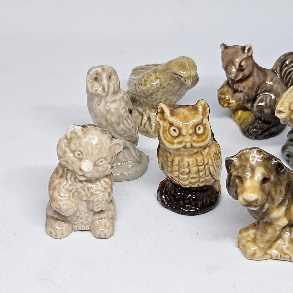 Vintage Wade England Whimsies Animal Porcelain Figurines Lot Of 7 Rare ...