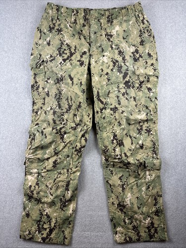 U.S. Navy Pants Large Reg Working Uniform Type III NWU Seals Military ...