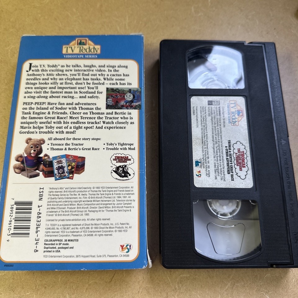 Thomas The Tank Engine VHS Tape Bertie's Great Race Teddy TV | eBay