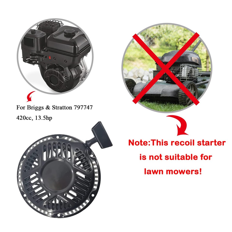 Recoil Starter for Briggs & Stratton Generator, Pull Start Assembly | eBay