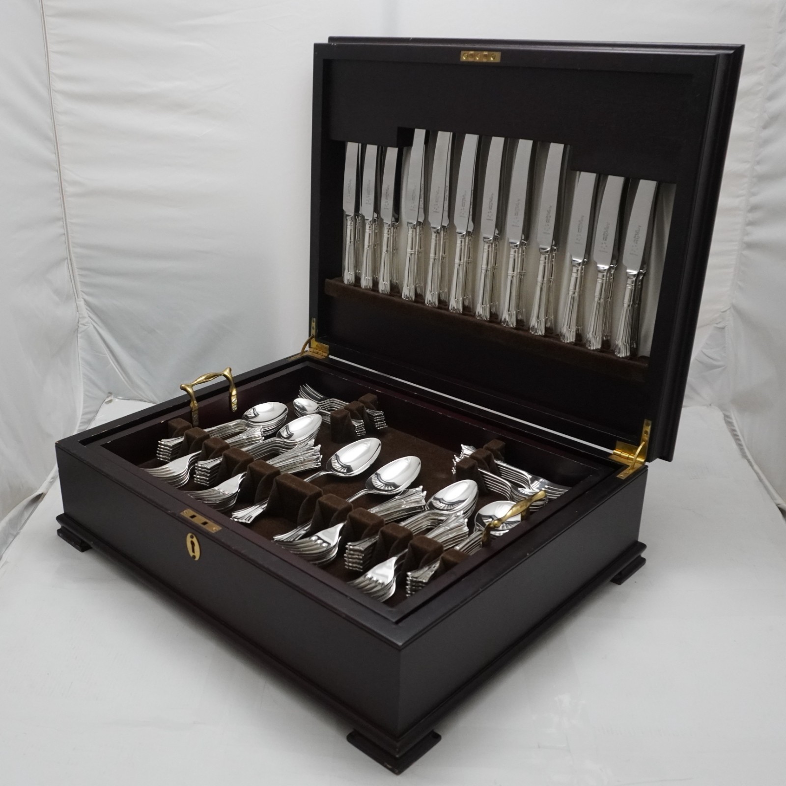 ALBANY Pattern Arthur Price 5 Star Silver Service 124 Piece Canteen of ...