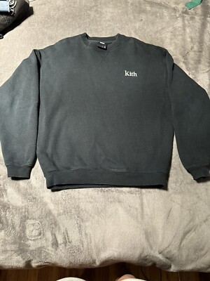 Kith Black Crewneck Sweatshirt Size XS EUC | eBay