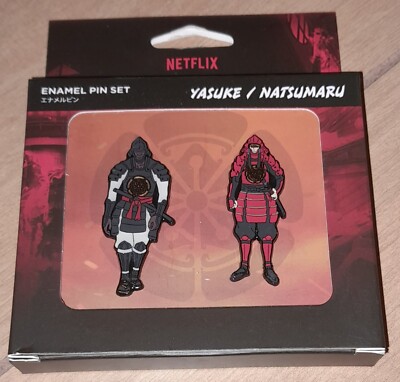 NEW NETFLIX YASUKE ENAMEL PIN SET YASUKE/ NATSUMARU | eBay