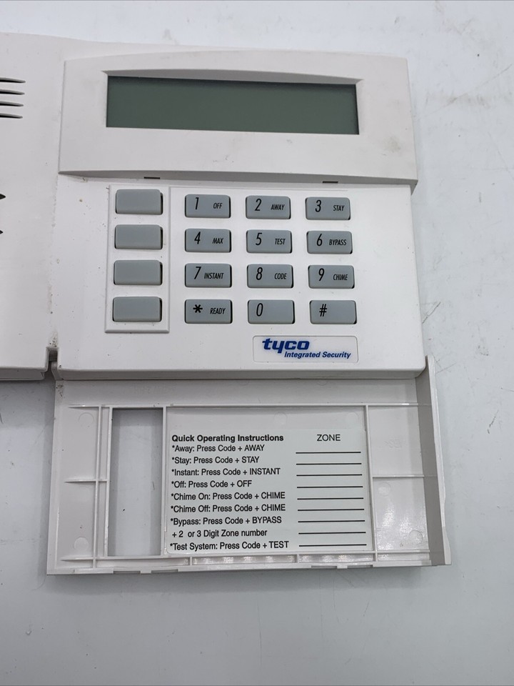 TYCO 6160TYC Alpha Display Alarm Keypad Home Security See Pics | eBay