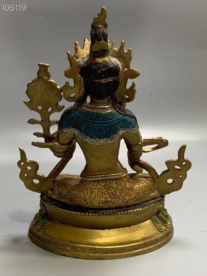 Collected Ancient Old exquisite Pure copper Buddha Bodhisattva Copper ...