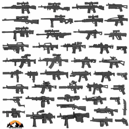 45 PCS Miniature Weapons Pack Including Guns and Rifles for Lego ...