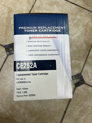 CE252A 504a Yellow Toner Cartridge Fits for HP Color LaserJet CP3525n ...