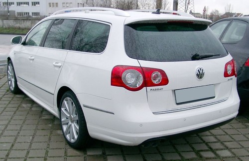 R Line R36 look Rear Bumper spoiler For VW Passat B6 Variant Diffuser ...