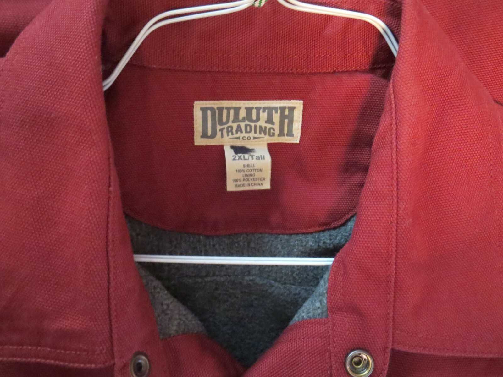 Duluth Hanger Bender Fire Hose Fleece Lined Shirt Jacket 31500 Men's ...