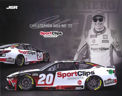 2025 CHRISTOPHER BELL "SPORT CLIPS" #20 NASCAR CUP SERIES POSTCARD | eBay