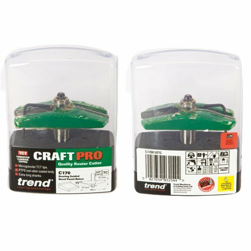 TREND C170X1/2TC Craft Pro Router Cutter Guided Bevel Panel Raiser 15 ...