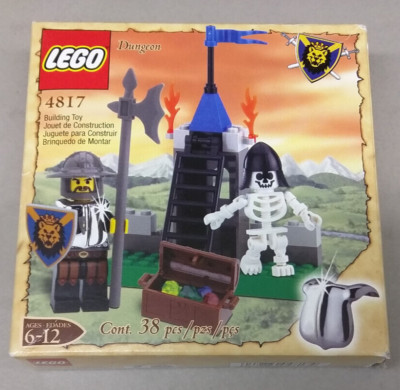 LEGO Knights Kingdom 4817 Dungeon MINT! RARE! Castle Skeleton Chrome ...
