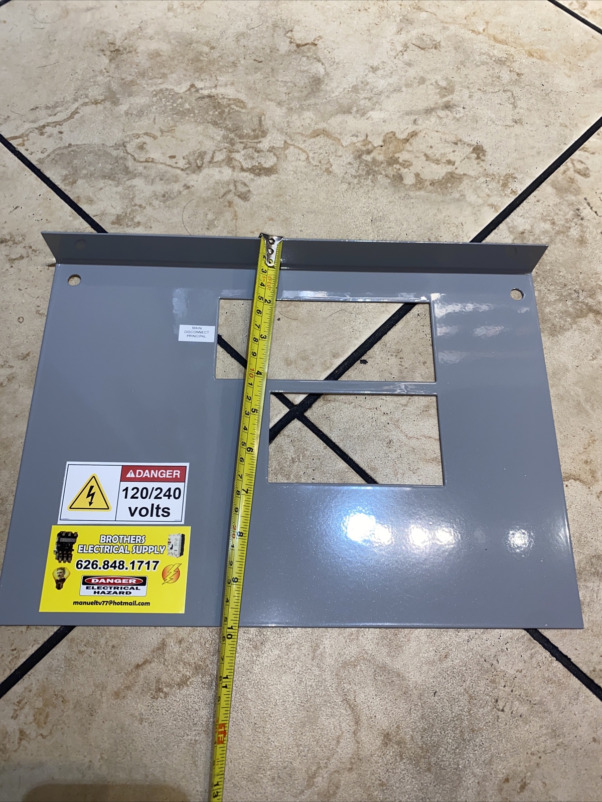 SQD DEAD FRONT COVER 100 AMP 120/240V 1 PH 12 SPC LONG 9 3/4 WIDE 13 3/ ...