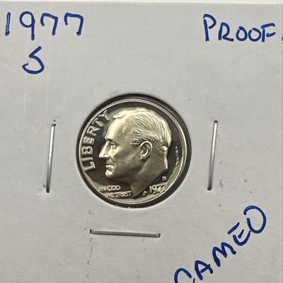 1977-S Roosevelt Dime Cameo PROOF (Brilliant Uncirculated) San ...