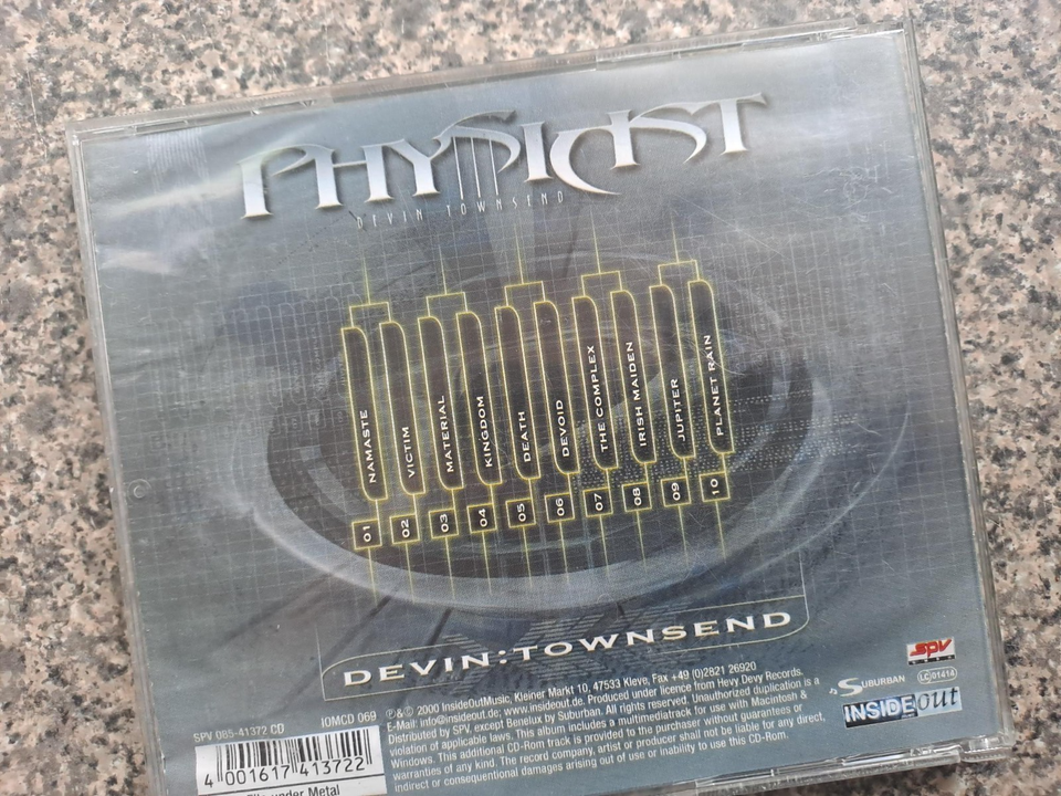DEVIN TOWNSEND "Physicist" pre-owned CD 2000 Canadian musician | eBay