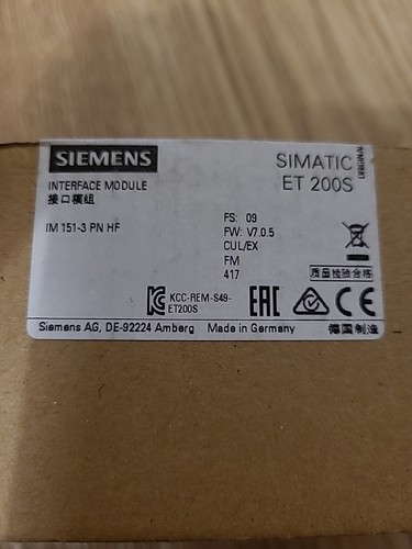 SIEMENS ET 200S INTERFACE MODULE IM 151-3 PN HF 6ES7 151-3BA23-0AB0 | eBay