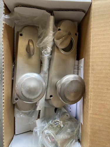 Emtek Assa Abloy single cylinder deadbolt, Butte silver patina finish ...