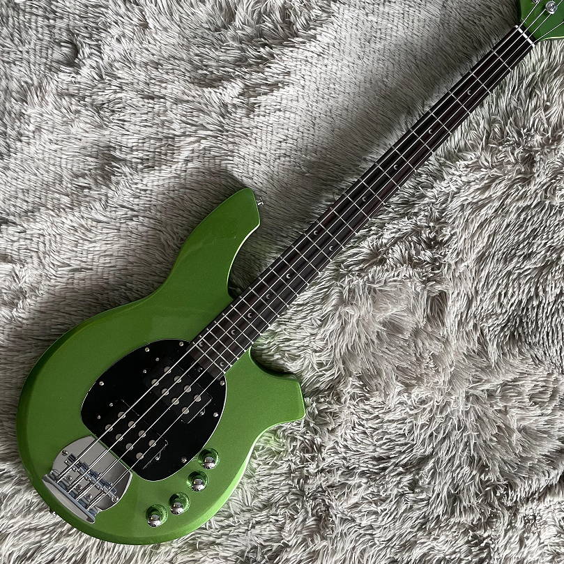 4-strings Electric Bass Guitar Green Music Active Pickups Rosewood ...