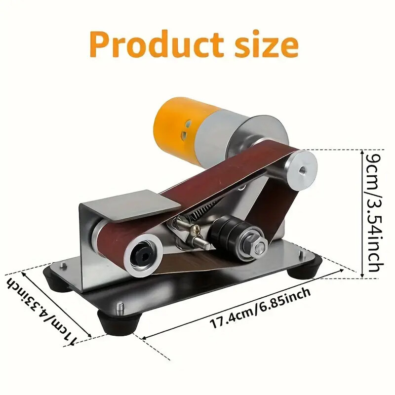 Mini Electric Belt Sander DIY Polishing Grinding Machine Cutter Edges ...