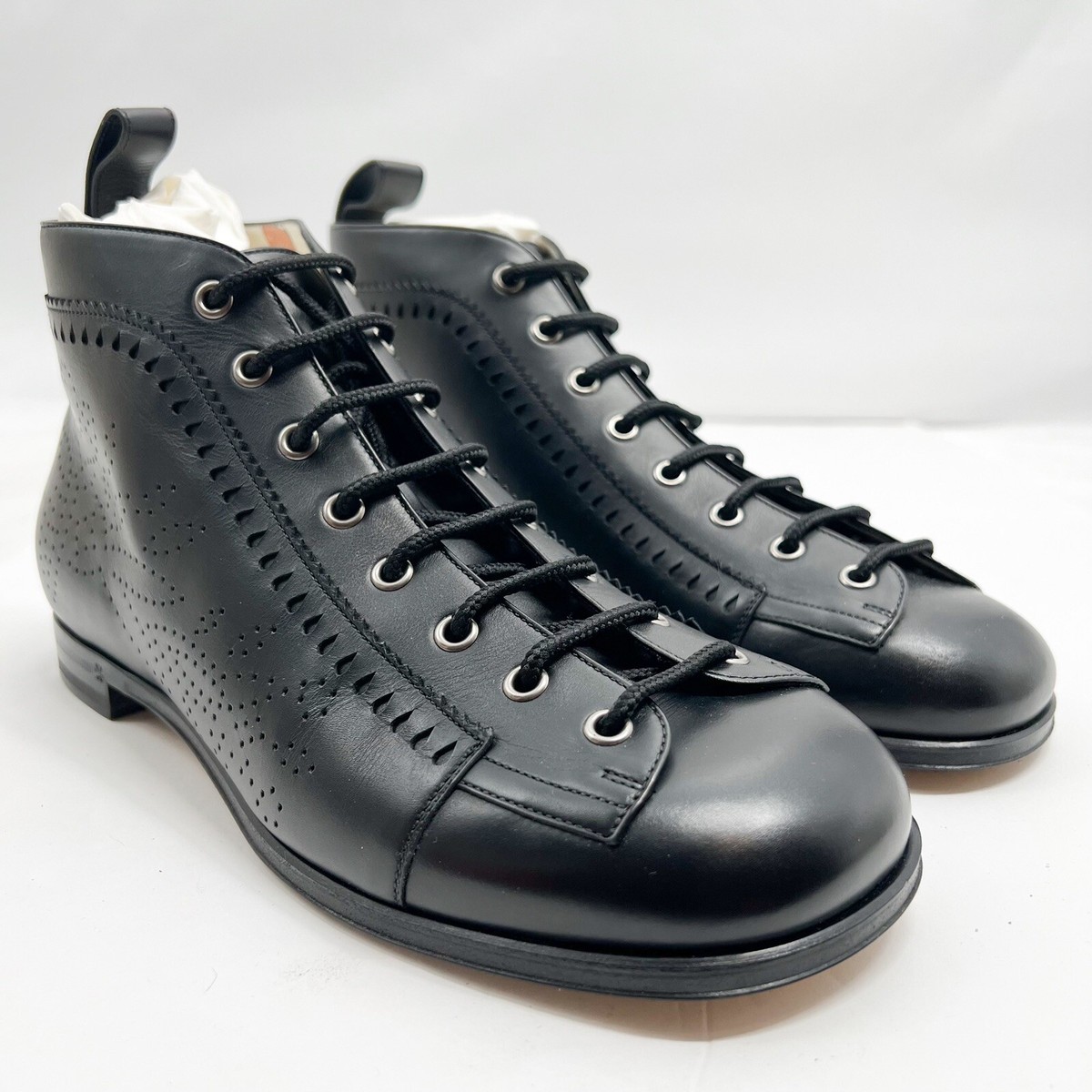 Gucci Brogue Jakarta Ankle Boot with Perforated Details Gucci Brogue Jakarta Ankle Boot with Perforated Details