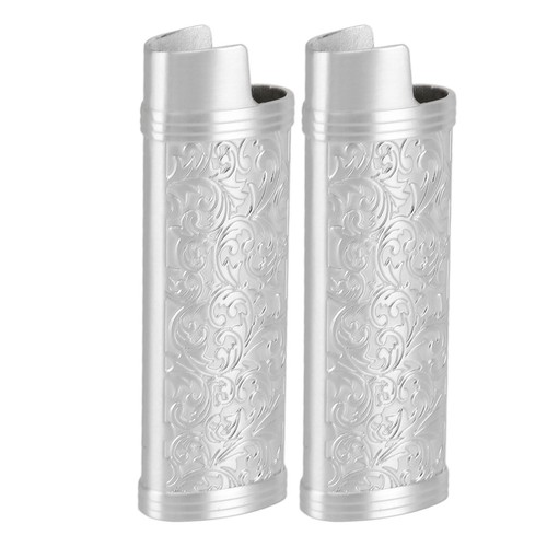 Lighter Case Cover Vintage Floral Stamped Zinc Alloy Lighter Cover ...