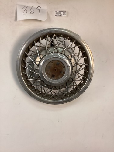Wire Spoke Wheel Cover Hubcap VINTAGE No Logo Wire Old Hot Rod Mancave ...