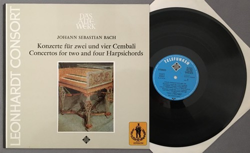 N649 Bach Harpsichord Concertos Leonhardt Consort Telefunken 6.41046 AS ...